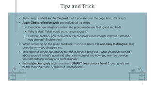 How to write self reflection after finishing a project | PDF