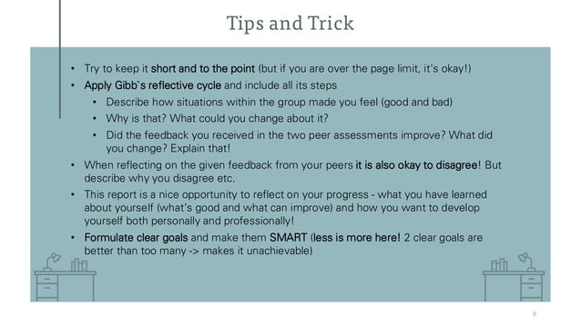 How to write self reflection after finishing a project | PDF