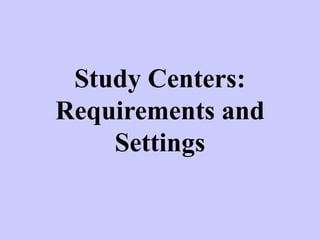 Study center | PPT