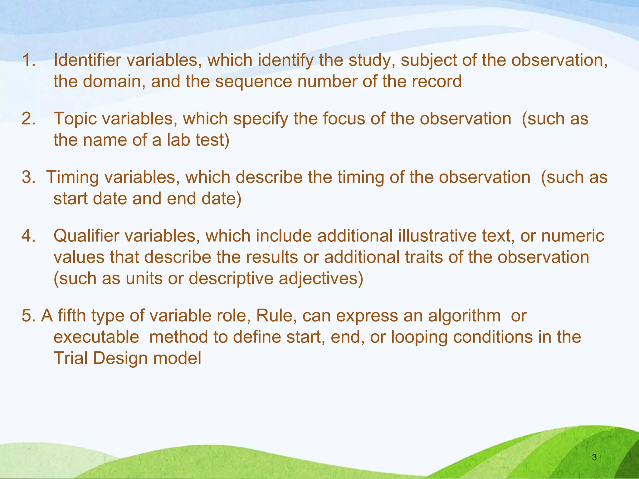 Study data tabulation model | PPT
