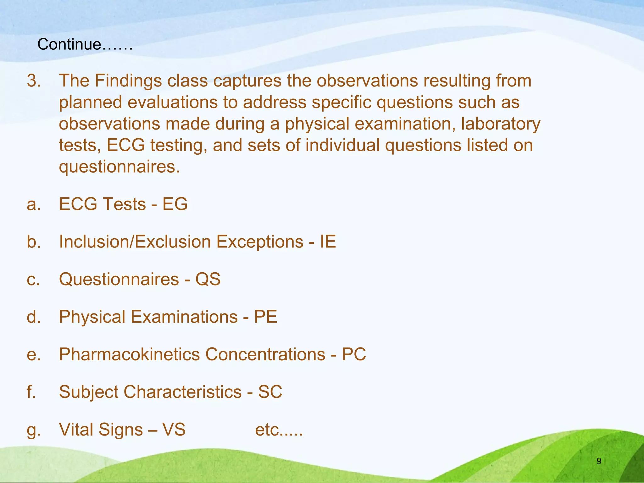 Study data tabulation model | PPT