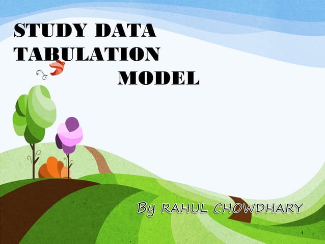 Study data tabulation model | PPT | Medical Tests | Medical Health