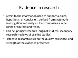 Study Design, Levels of Evidence and Grades of Recommendation.pptx