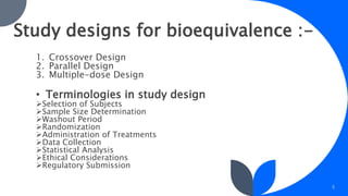 Study Design in Bioequivalence Studies.pptx | Pharmaceutical Industry ...