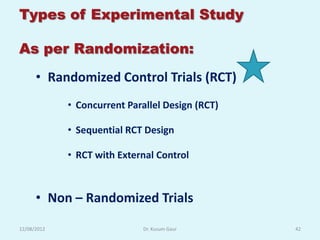 Study design in research | PPTX