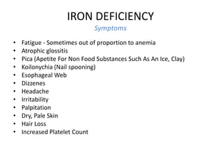 Study design of iron defficeincy anaemia | PPTX