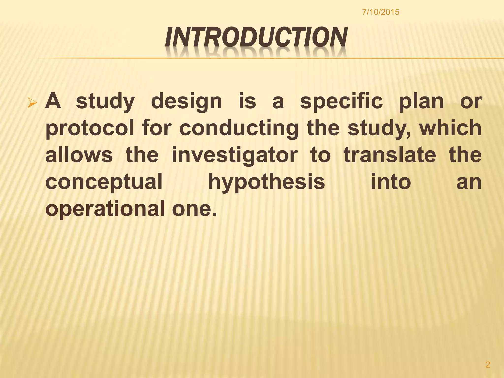 Study designs | PPTX