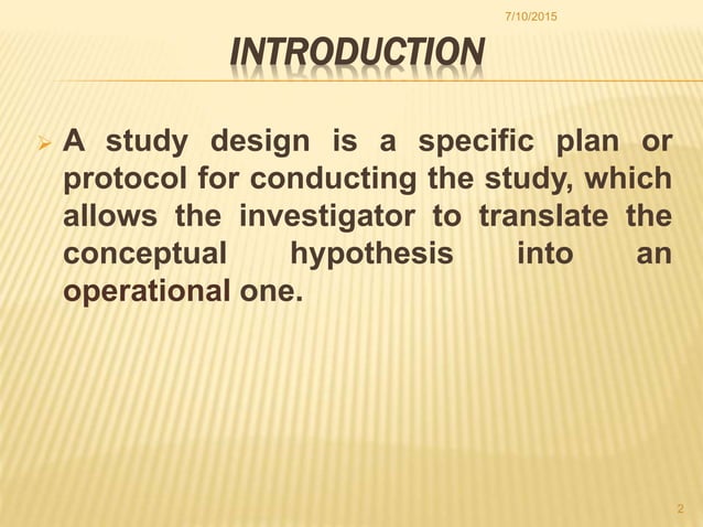 Study designs | PPTX
