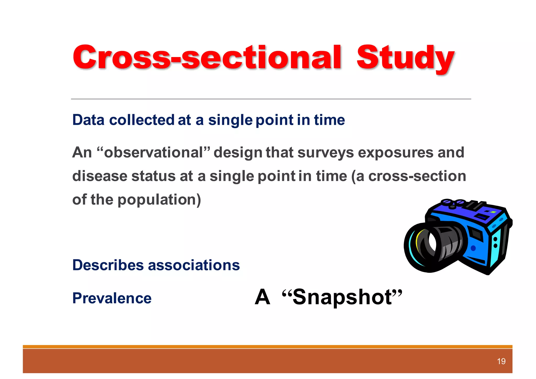 Study designs, Epidemiological study design, Types of studies | PDF