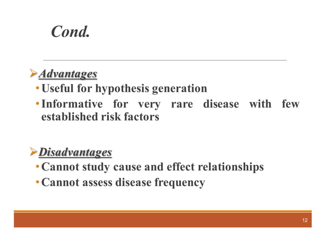 Study designs, Epidemiological study design, Types of studies | PDF