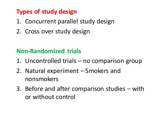 Study designs