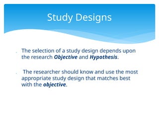 Study_Designs in quantitative research res | PPTX