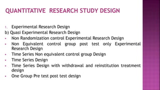 Study designs and their advantages and limitation | PPTX