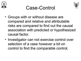 Study designs in epidemiology | PPT