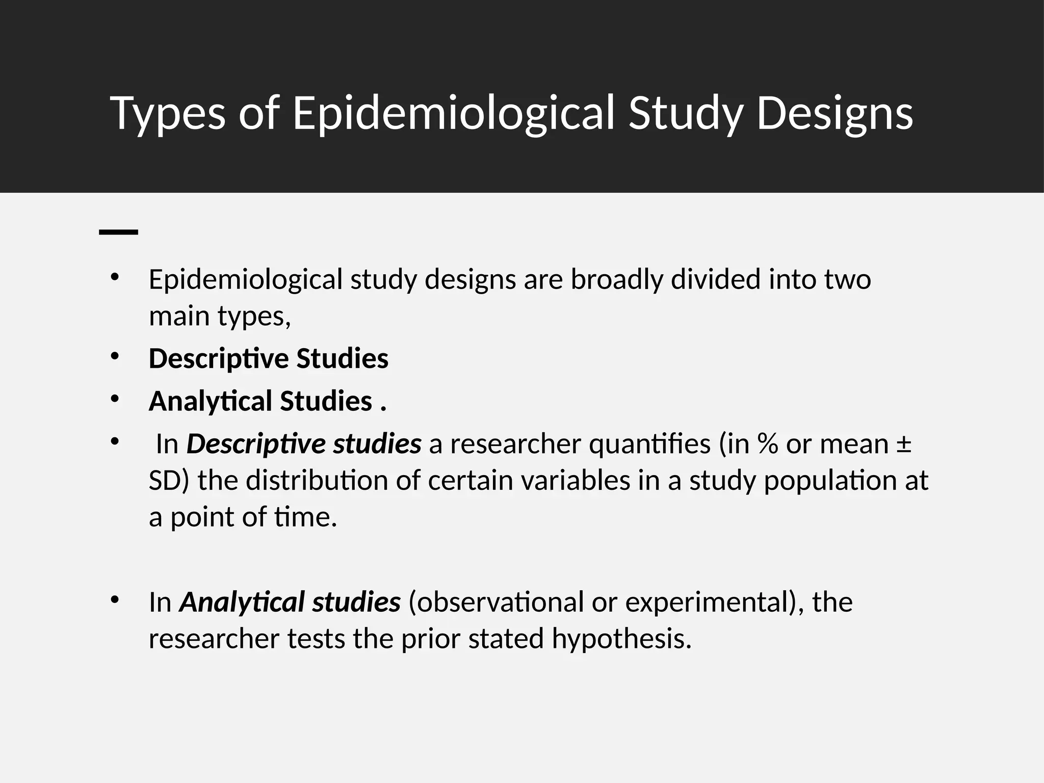 Study Designs PG PT office in health research | PPTX