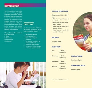 OLYMPIA COLLEGE/ENGLISH COURSE | PDF
