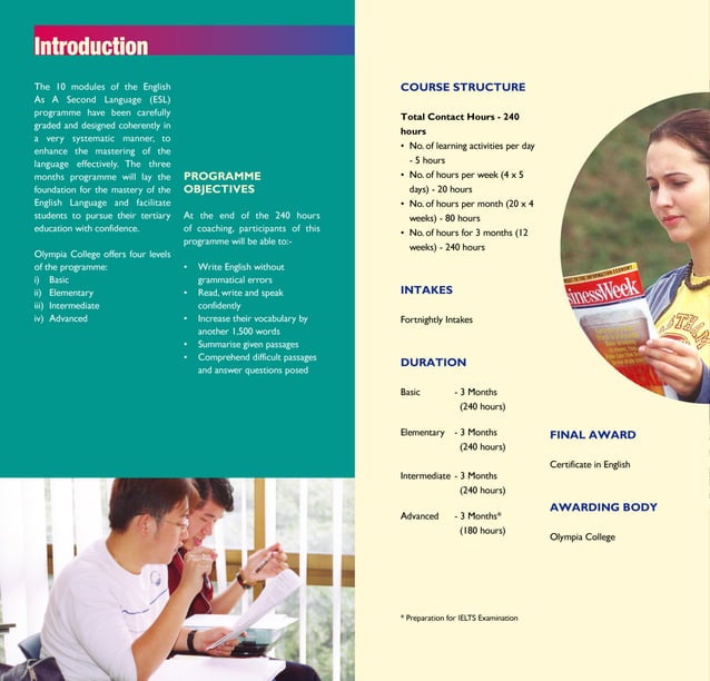OLYMPIA COLLEGE/ENGLISH COURSE | PPT