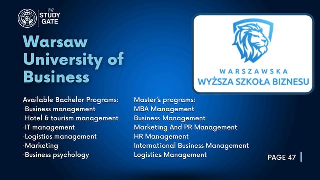 Study Gate Group company profile for studying abroad | PPT