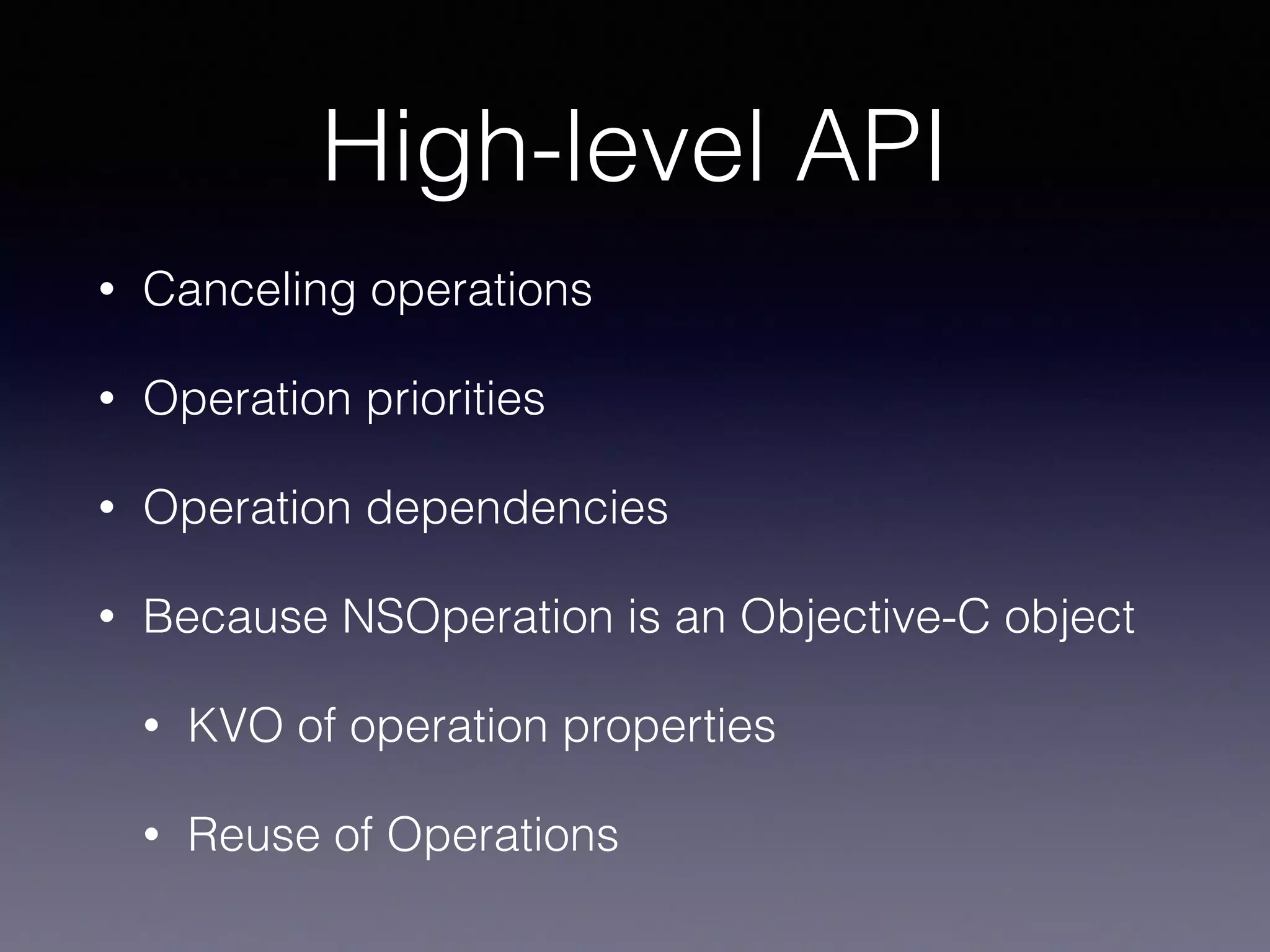 GCD and OperationQueue. | PPT