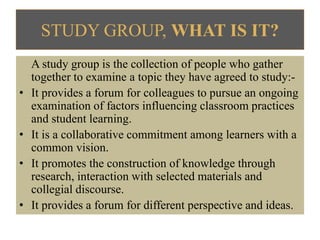 Focused/Study group ppt | PPTX