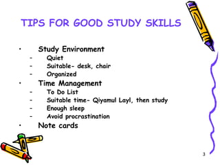Study guide | PPT