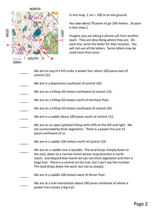 Orienteering study guide | PPTX | Geography | Science