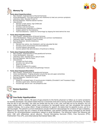 Study Guide 4 Assessment and Management of Patients with Endocrine ...