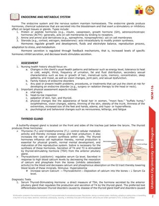Study Guide 4 Assessment and Management of Patients with Endocrine ...