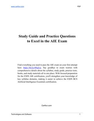 Study Guide and Practice Questions to Excel in the AIE Exam.pdf