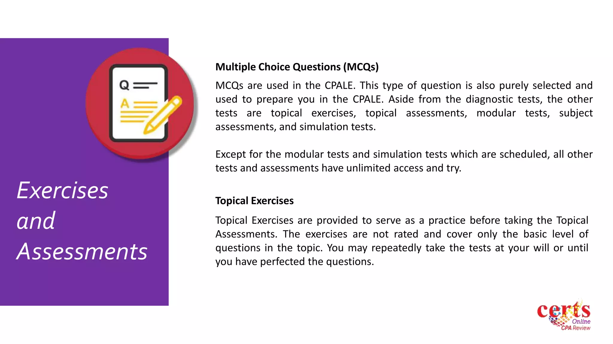 Study guide for online cpale review - October 2020 batch | PPTX