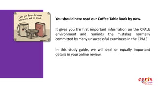 Study guide for online cpale review - October 2020 batch | PPTX