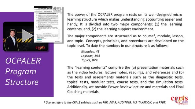 Study guide for online cpale review - October 2020 batch | PPTX