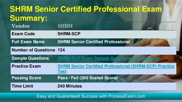 Study Guide for SHRM Senior Certified Professional (SHRM-SCP ...
