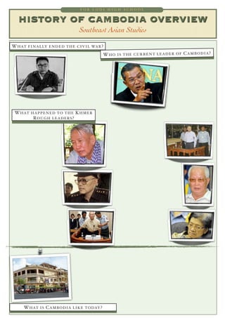 Study guide history of cambodia | PDF
