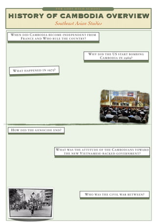 Study guide history of cambodia | PDF