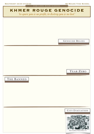 Study guide khmer rouge genocide | PDF