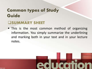 Study guide | PPT