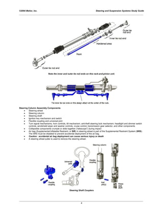 Studyguide suspension and steering | PDF
