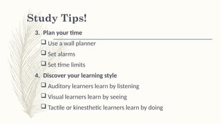 Study Habits and Time Management for College students.pptx