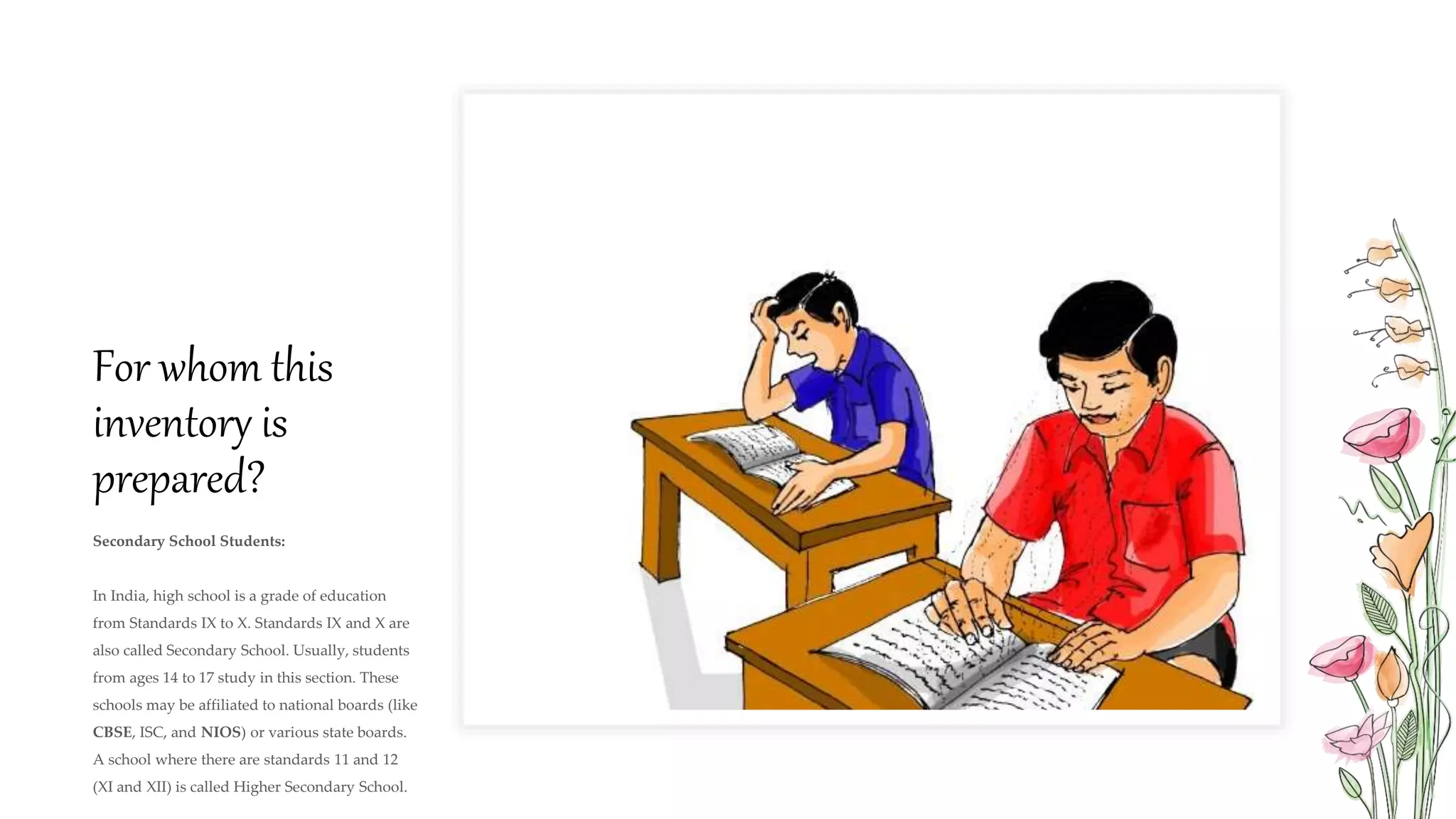 Study habits inventory | PPTX