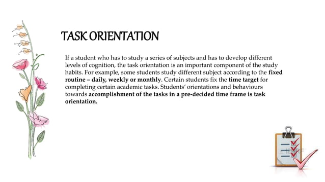 Study habits inventory | PPTX