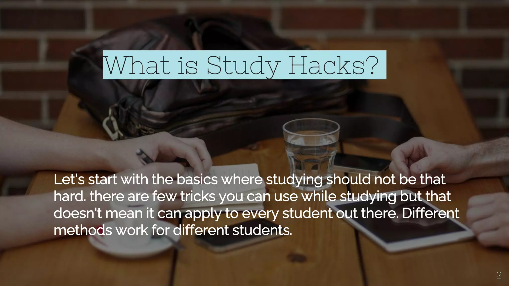 Study hacks every student should know | PPTX
