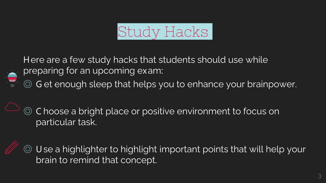 Study hacks every student should know | PPT