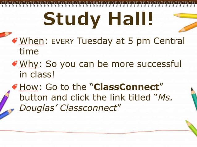 Study hall | PPTX