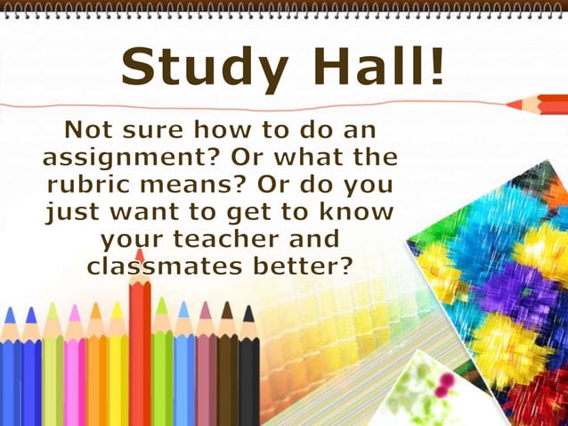 Study hall | PPTX