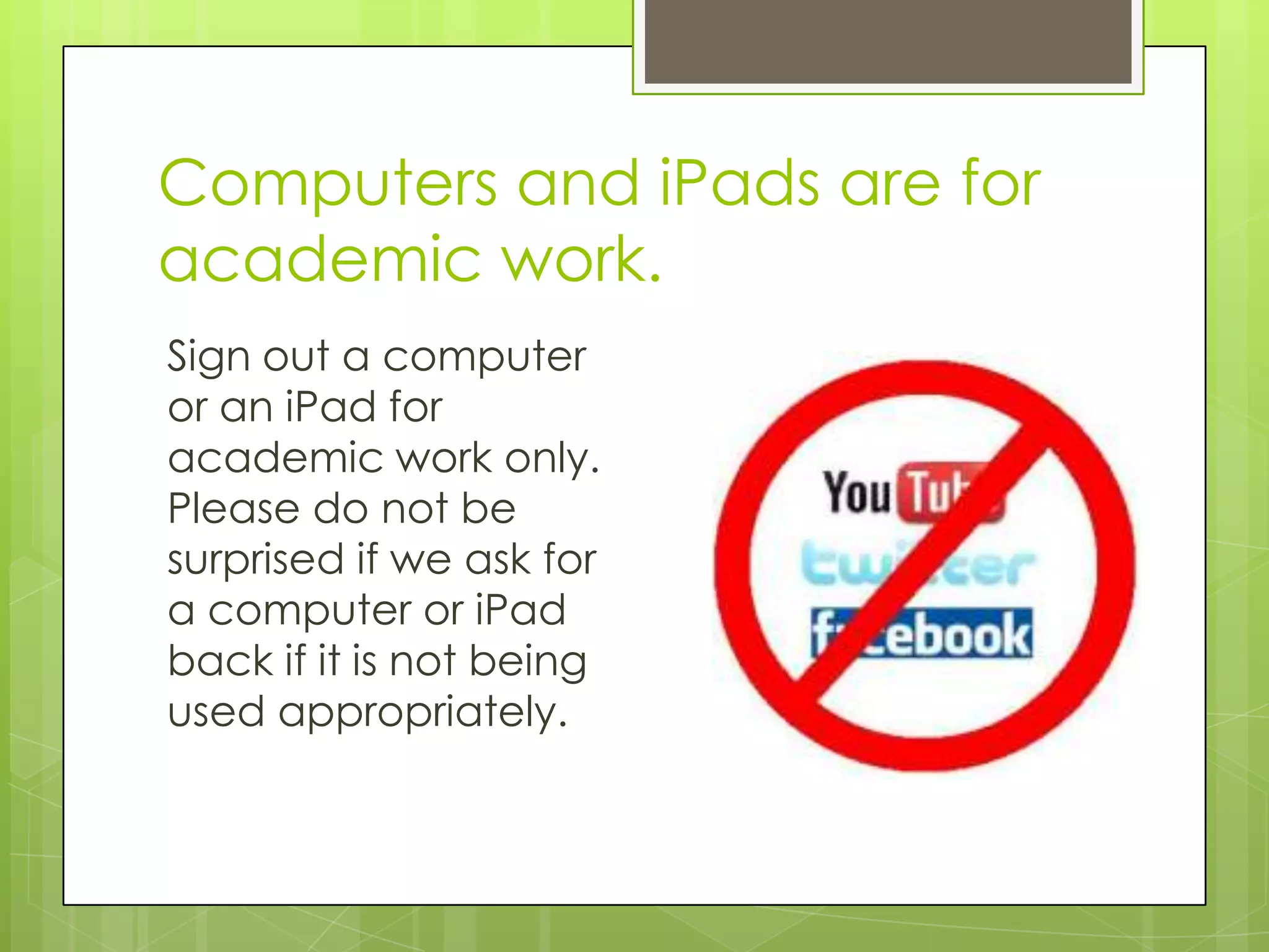 Study hall rules | PPTX