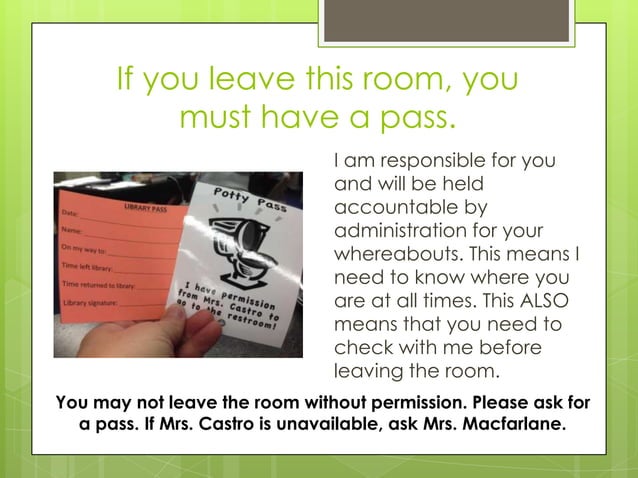 Study hall rules | PPTX