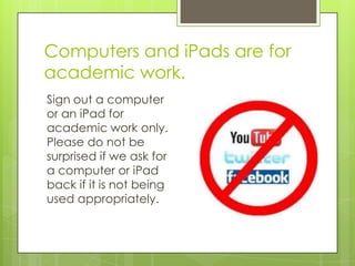 Study hall rules | PPTX