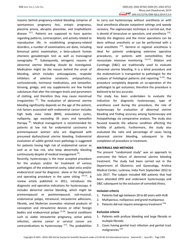 Study_Hysteroscopy_Primary_Diagnostic_Patients_Abnormal_Uterine ...