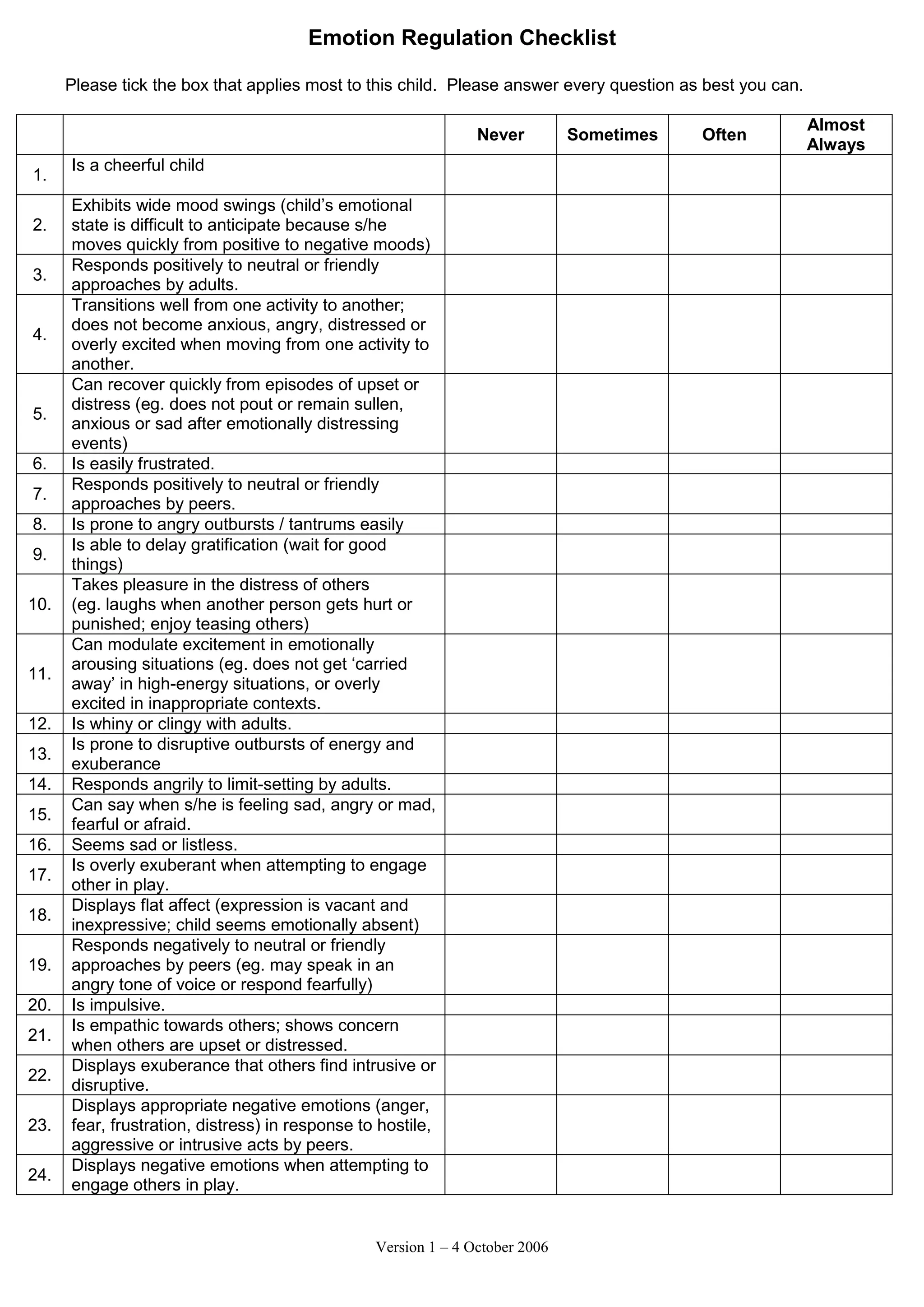 studyID743_Emotion Regulation Checklist2 4-10-06.doc | Mental Health ...